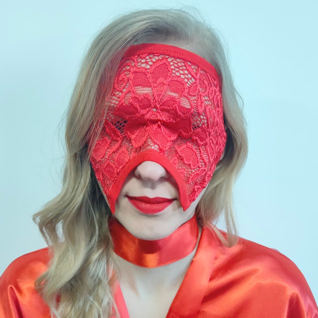 Erotic Mask, Sexy Mask, Red Mask, BDSM Mask, Woman Mask, Fetish Mask ...