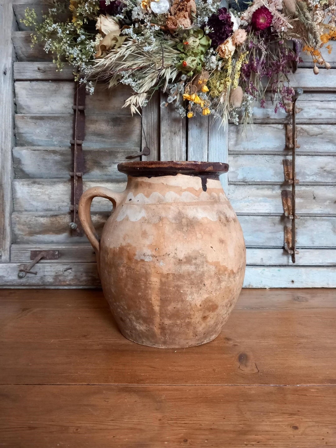 Vintage European Handmade Jug Modern Rustic, Primitive/vintage Jug ...
