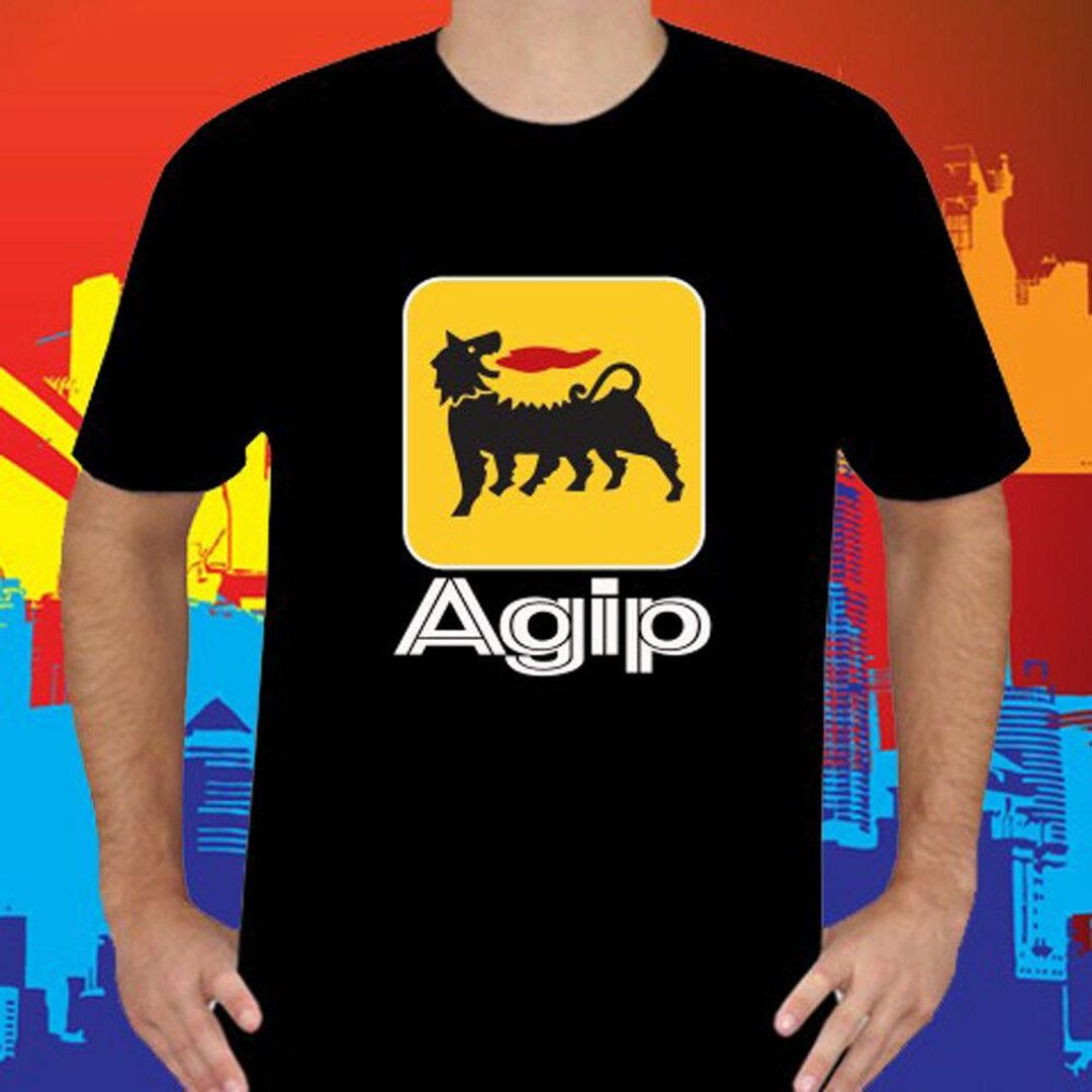 A Best New Agip Racing Oany Logo Mens Black Tshirt Gildan TS Top Das Ne ...