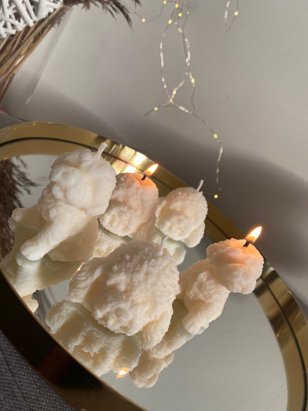 Set of 2 Candles Cavapoo peekapoo Gift Soy Wax Candles Kids Gift ...