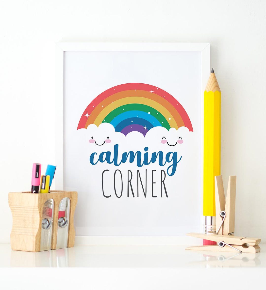 Calming Corner Printable Poster for Kids, Emotional Regulation Tool ...