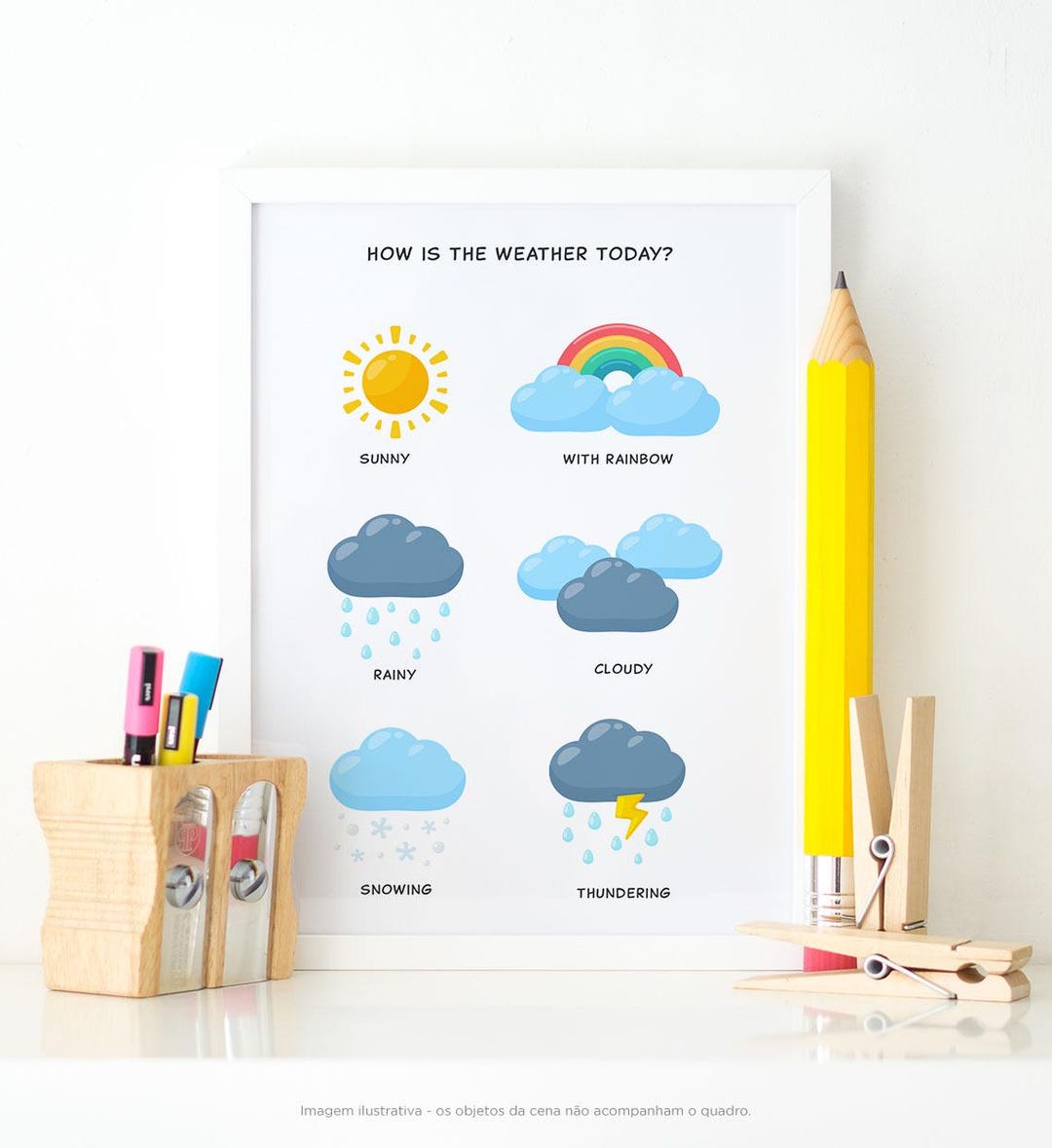 How is the Weather Today? Educational Printable Poster for Kids, Visual ...
