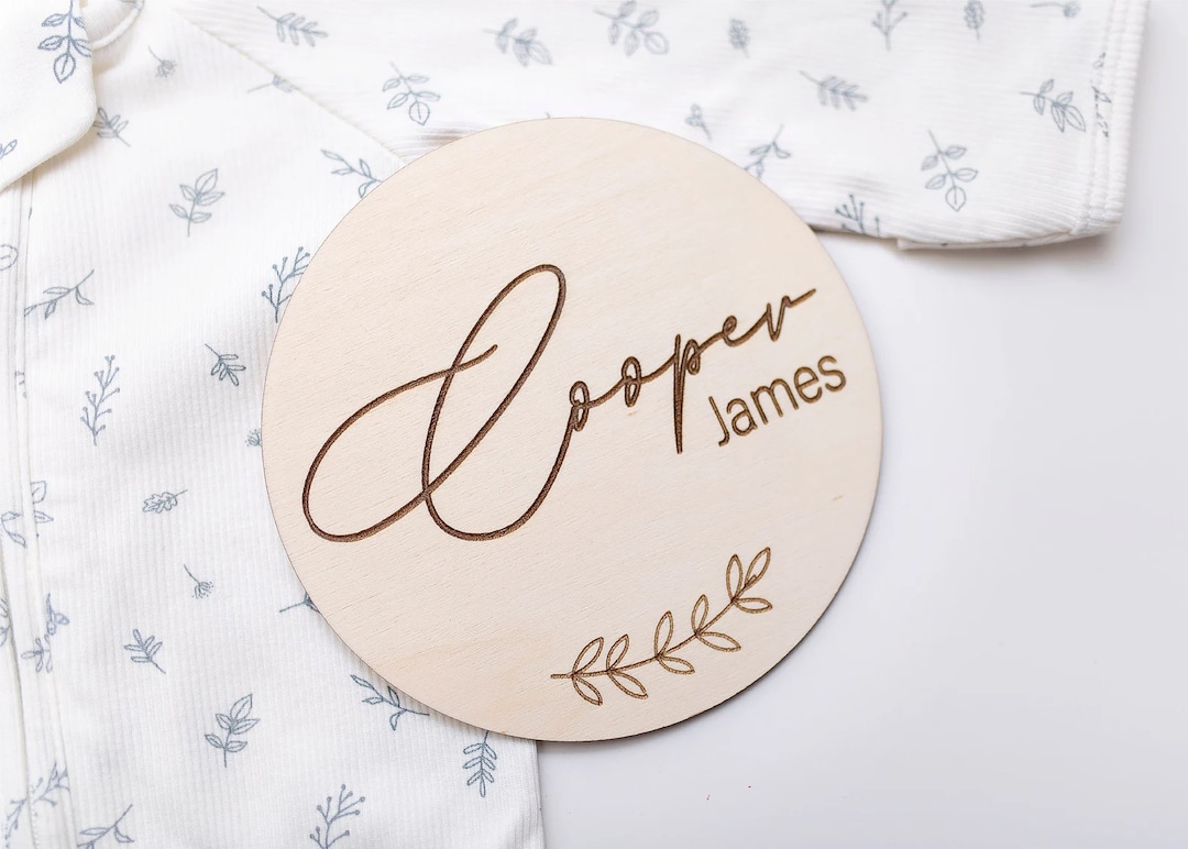 Birth Announcement Sign, Wooden Birth Plaque, Hospital Welcome Sign ...