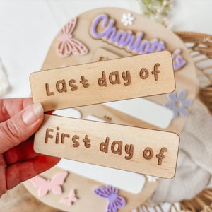 Butterfly Personalised Interchangeable First Day Board, Back to School ...