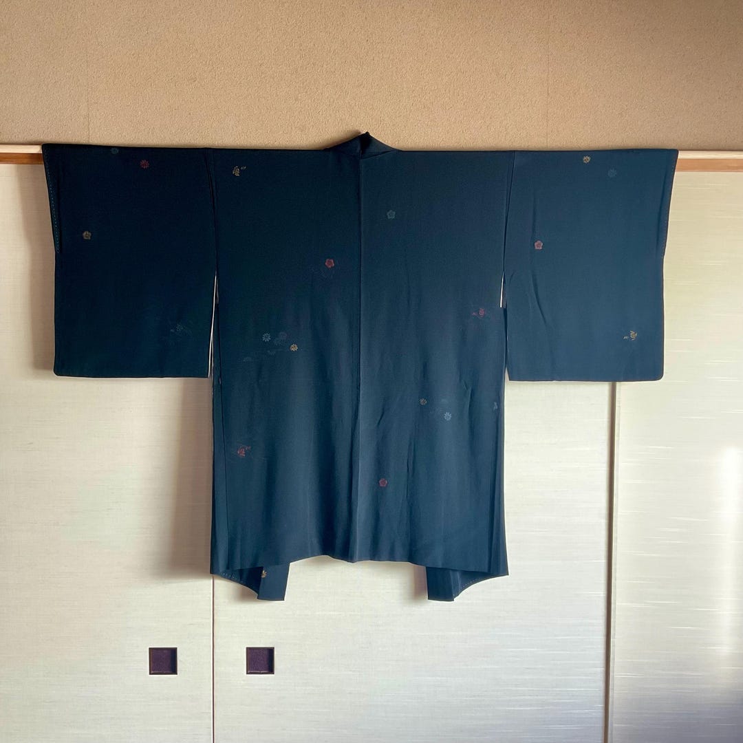 Vintage Haori Kimono Pretty Flower Pattern - Etsy