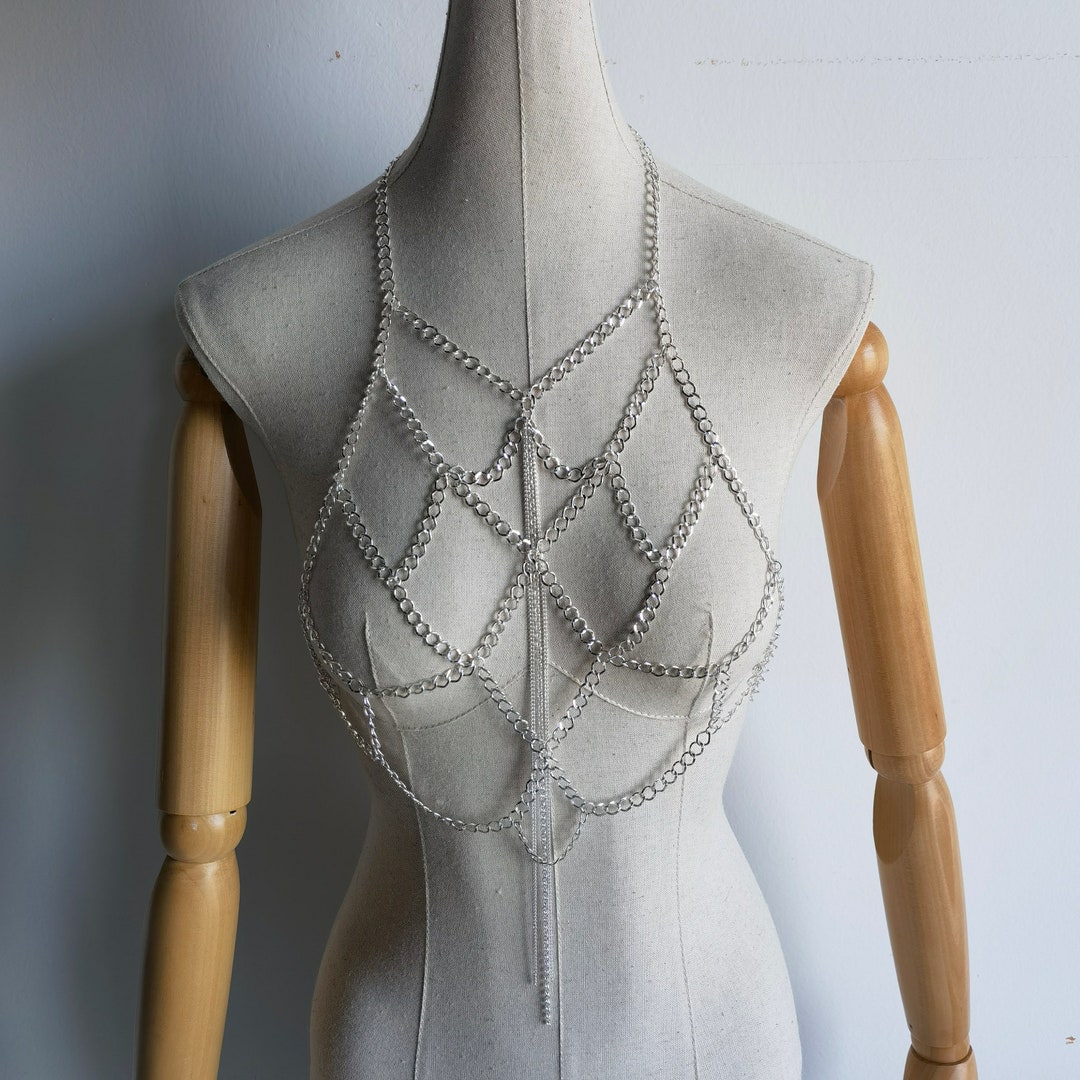 Sexy Body Chain Mesh Body Chain Necklace Body Chain Chest Chain Body ...