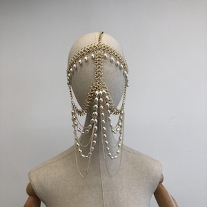 Face Chains, Wedding Veils, Exotic Holiday Costumes, Pearl Head Chains ...