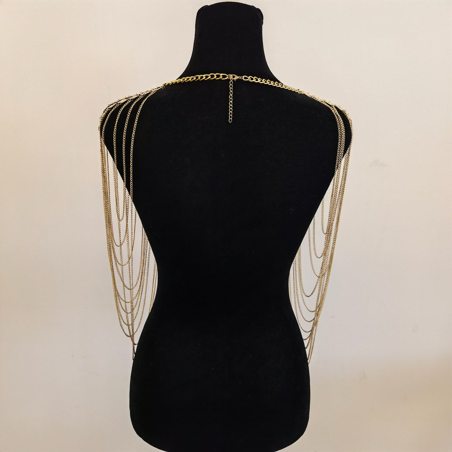 Gold Silver Tassel Shoulder Chain Body Chain, Vintage Art Decorative ...