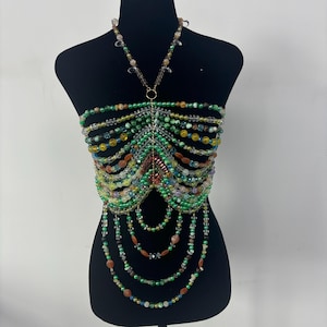 Handmade Crystal Body Chain, Bridal Body Jewelry, Body Chain Bra ...