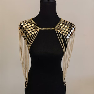 Gold Silver Tassel Shoulder Chain Body Chain, Vintage Art Decorative ...