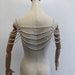 Handmade Pearl Body Chain Jewelry Fashion Shoulder Chain Chest - Etsy
