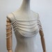 Handmade Pearl Body Chain Jewelry Fashion Shoulder Chain Chest - Etsy