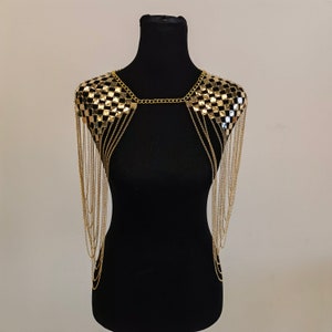 Gold Silver Tassel Shoulder Chain Body Chain, Vintage Art Decorative ...