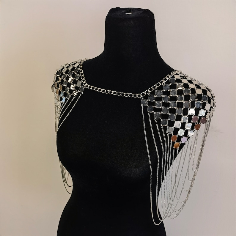 Gold Silver Tassel Shoulder Chain Body Chain, Vintage Art Decorative ...
