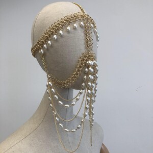 Face Chains, Wedding Veils, Exotic Holiday Costumes, Pearl Head Chains ...
