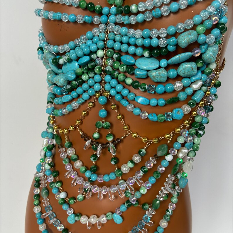 Handmade Pearl Body Chain,bridal Body Jewelry,pearl Body Chain Bra ...