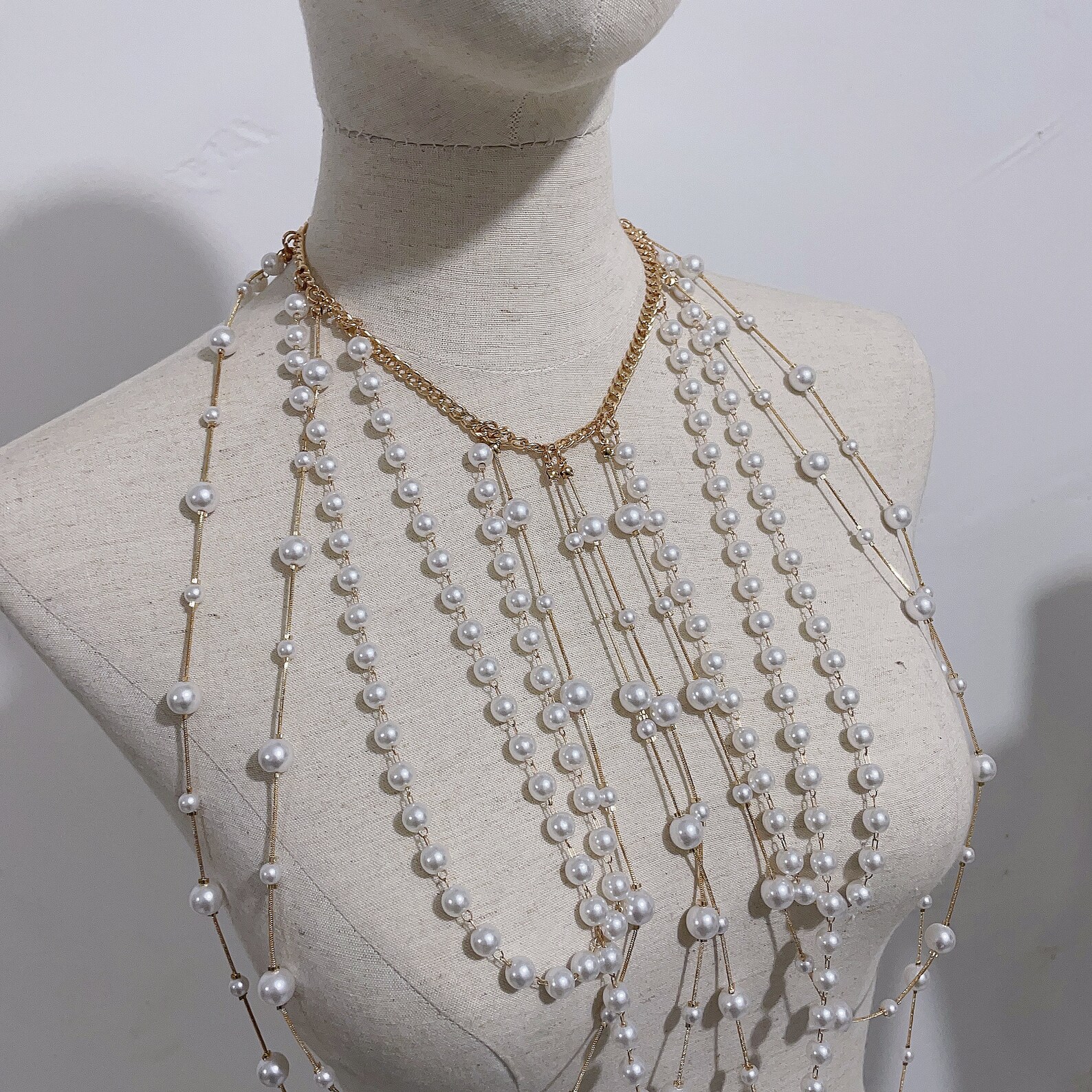 Pearl Body Chain Body Jewelry Bikini Body Jewelry Carrying - Etsy