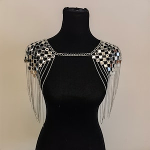 Gold Silver Tassel Shoulder Chain Body Chain, Vintage Art Decorative ...