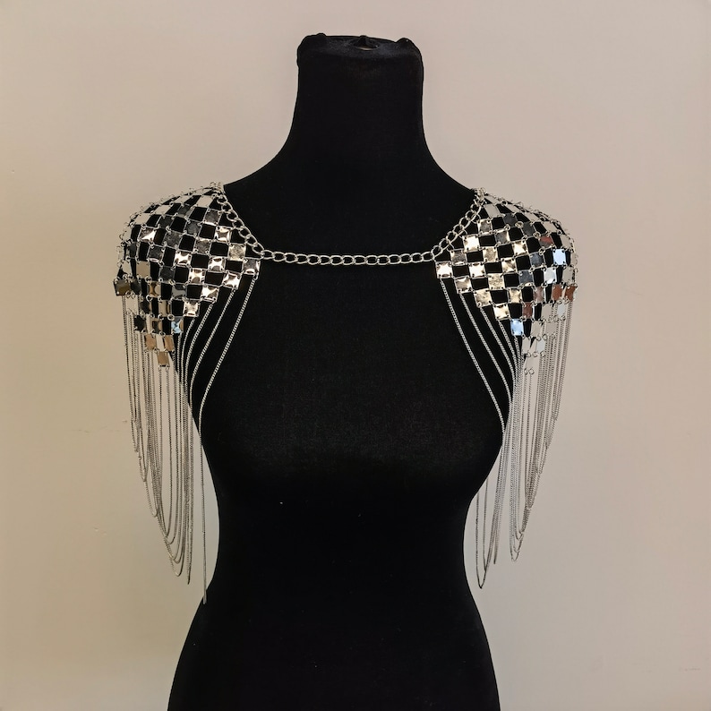 Gold Silver Tassel Shoulder Chain Body Chain, Vintage Art Decorative ...