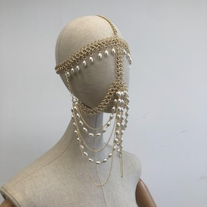 Face Chains, Wedding Veils, Exotic Holiday Costumes, Pearl Head Chains ...