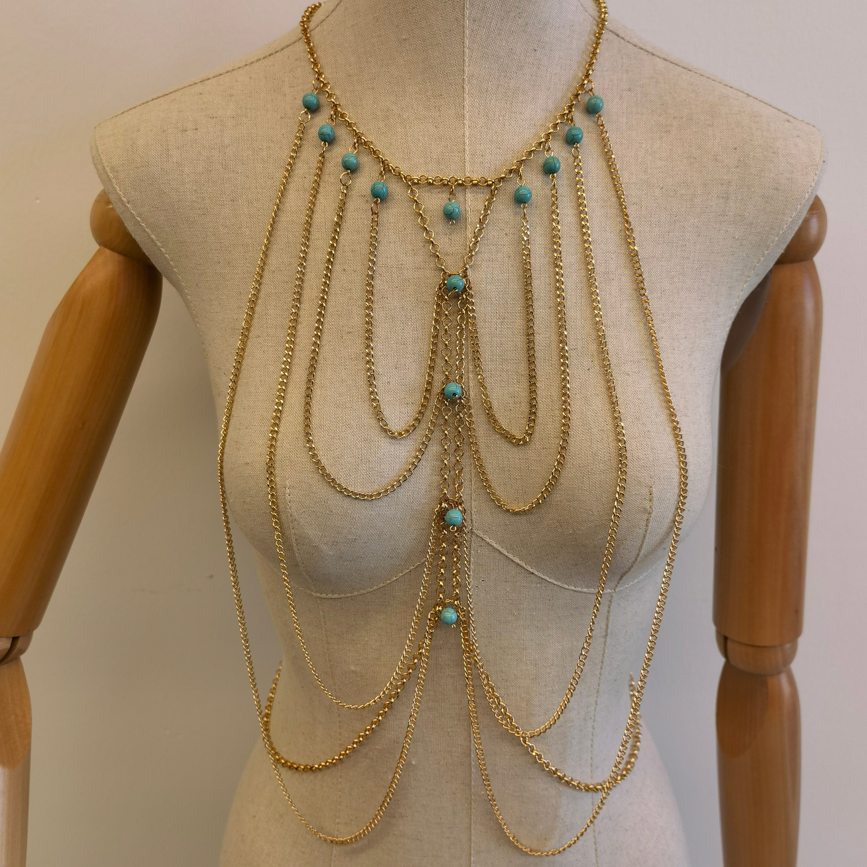 Bikini Tassel Body Chain Bra Jewelry Bridesmaid Jewelry - Etsy