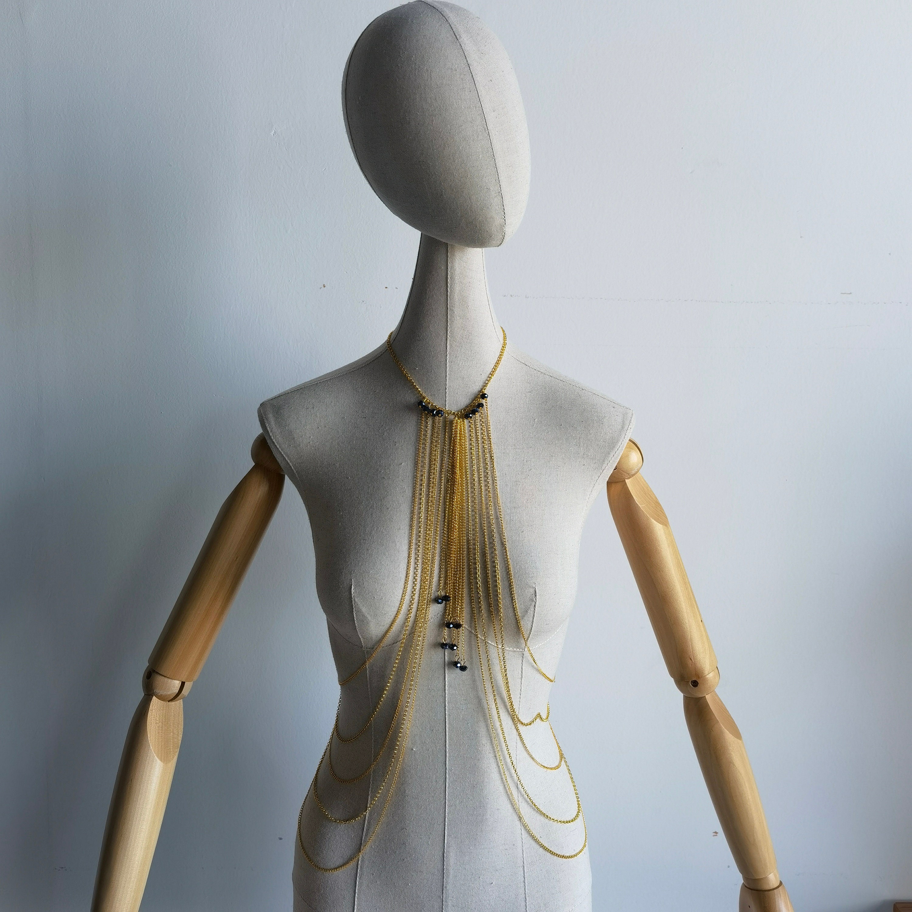 Crystal Body Chain, Tassel Body Jewelry, Festival Body Chain, - Etsy