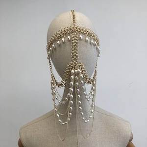 Face Chains, Wedding Veils, Exotic Holiday Costumes, Pearl Head Chains ...