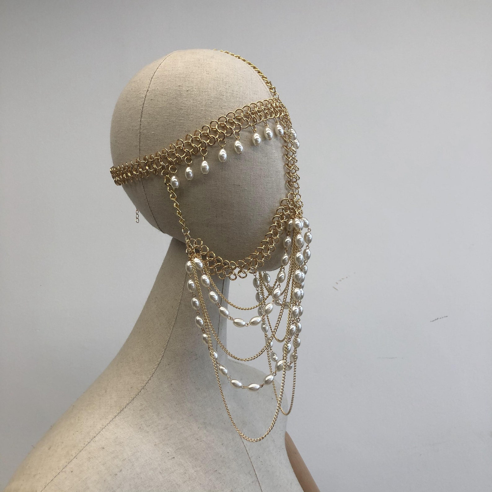 Face Chains, Wedding Veils, Exotic Holiday Costumes, Pearl Head Chains ...