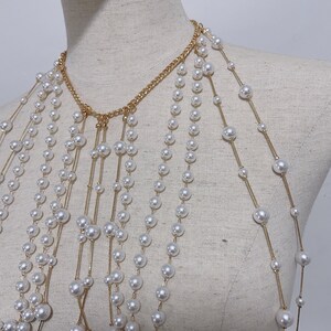 Pearl Body Chain, Body Jewelry, Bikini Body Jewelry, Carrying Body ...