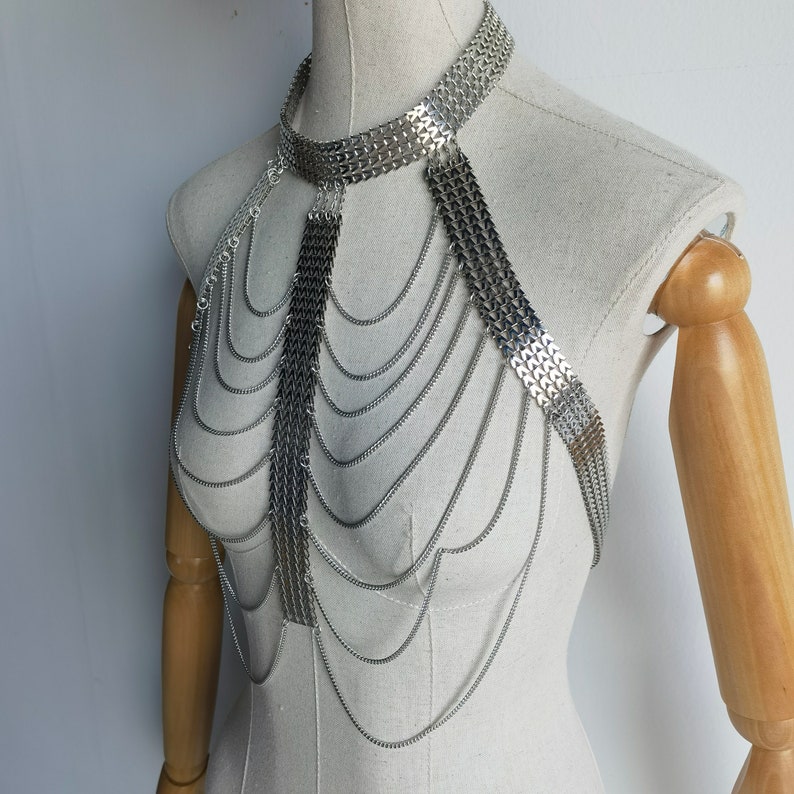 Gold Chain Top Silver Chain Bra | Sexy Body Jewelry | Bra Jewelry ...