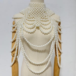 Pearl Body Chain Bride Body Jewelry Pearl Body Chain Bra - Etsy