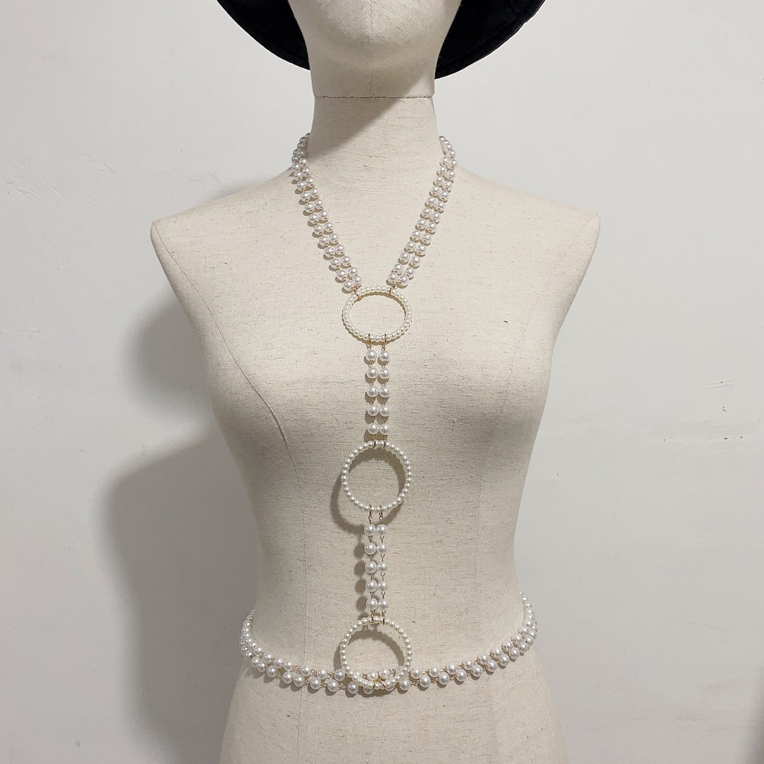 Pearl Body Chain Body Jewelry Bikini Body Jewelry Gifts for - Etsy