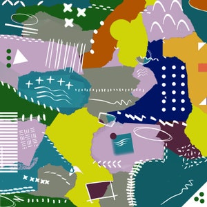 Original Abstract Collage Artwork. the Art Piece Includes, Torn Papers ...