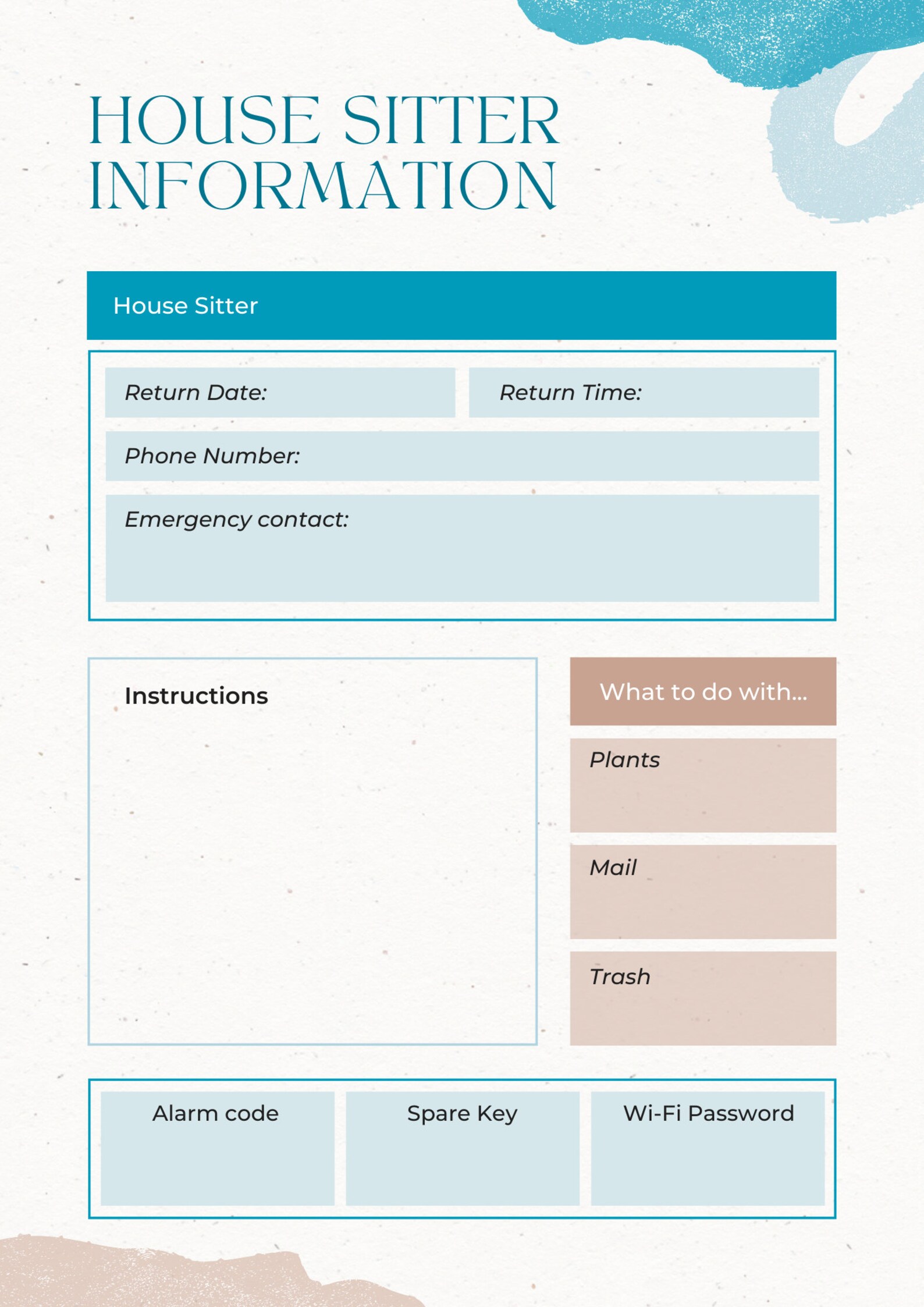Hospital Visit Chart | Hospital History Record | Printed | Medical ...