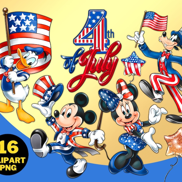 4th of July Mickey - Etsy