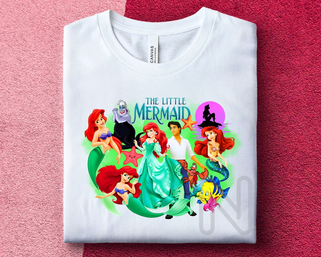 Little Mermaid Sublimation PNG, Mermaid Ariel, Underwater Princess ...