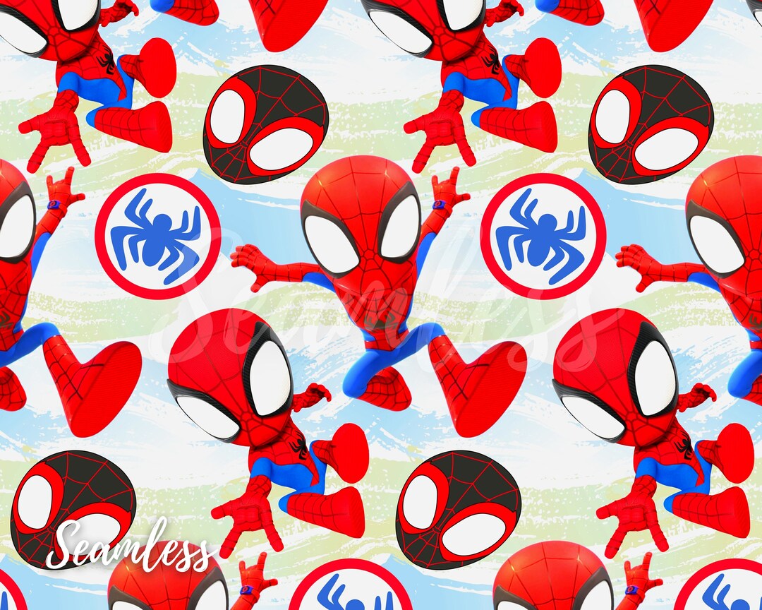 Spidey and His Amazing Friends Seamless Paper Spidey Digital - Etsy