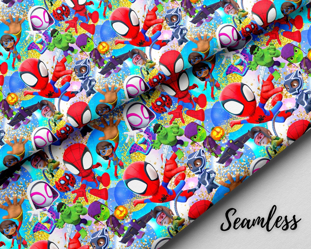 Spidey and His Amazing Friends Seamless Papers Spidey Digital - Etsy