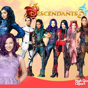 Descendants PNG Clipart, Descendants Party Printable, Birthday Gifts ...