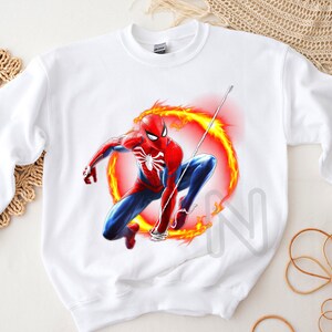 Spider-man Sublimation PNG, Marvel Spiderman Birthday Shirt, Kids ...