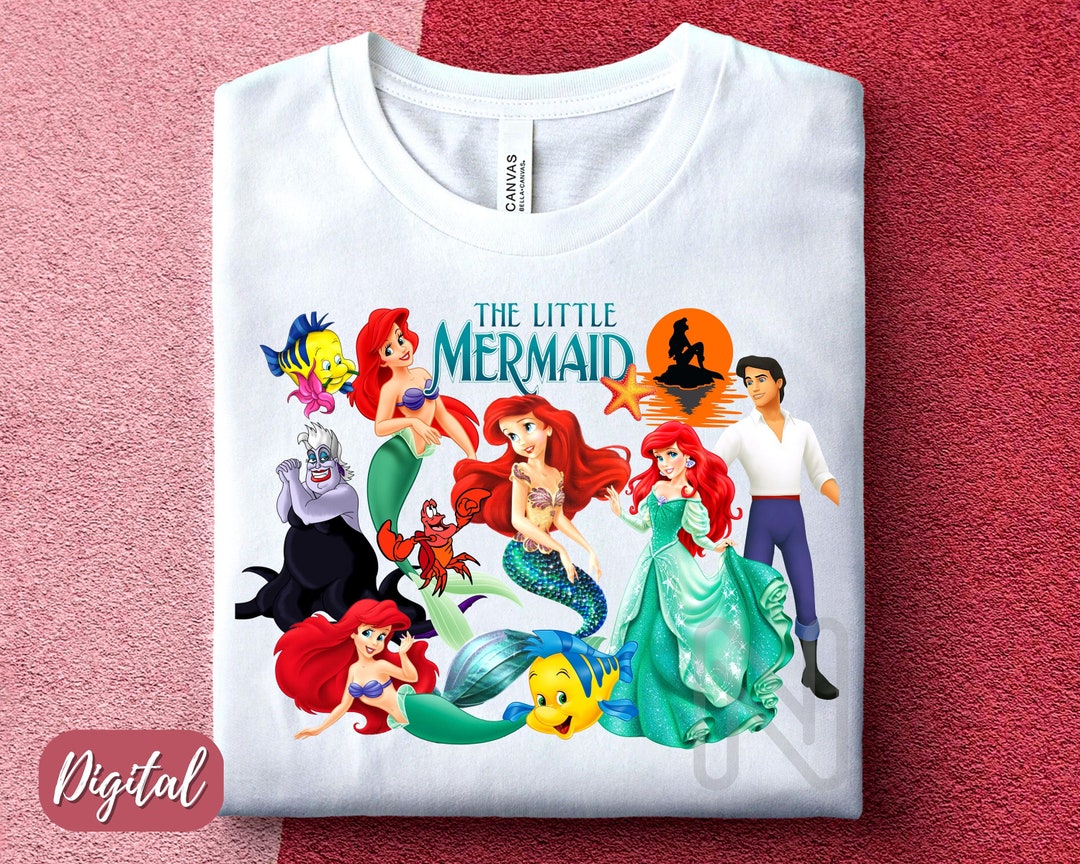 Little Mermaid Sublimation PNG Mermaid Ariel Underwater - Etsy