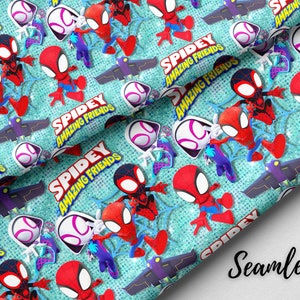 Spidey and His Amazing Friends Seamless Papers Spidey Digital - Etsy