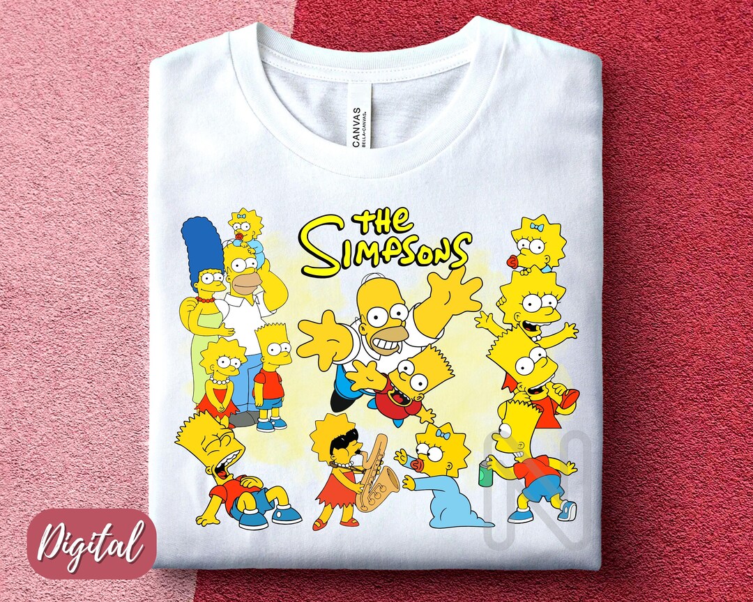 The Simpsons Sublimation PNG the Simpsons Family Simpsons - Etsy