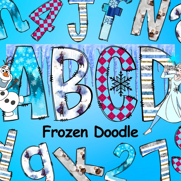 Frozen Alphabet - Etsy