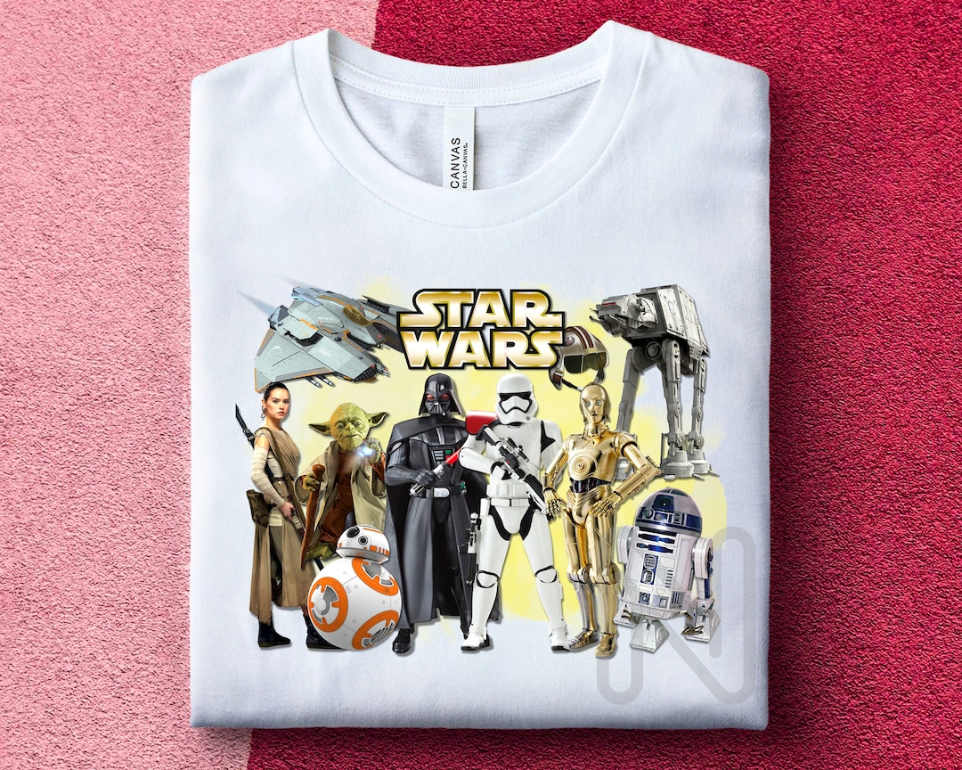 Star Wars Sublimation PNG, Squad Goal, Darth Vader, Yoda, the Clone ...