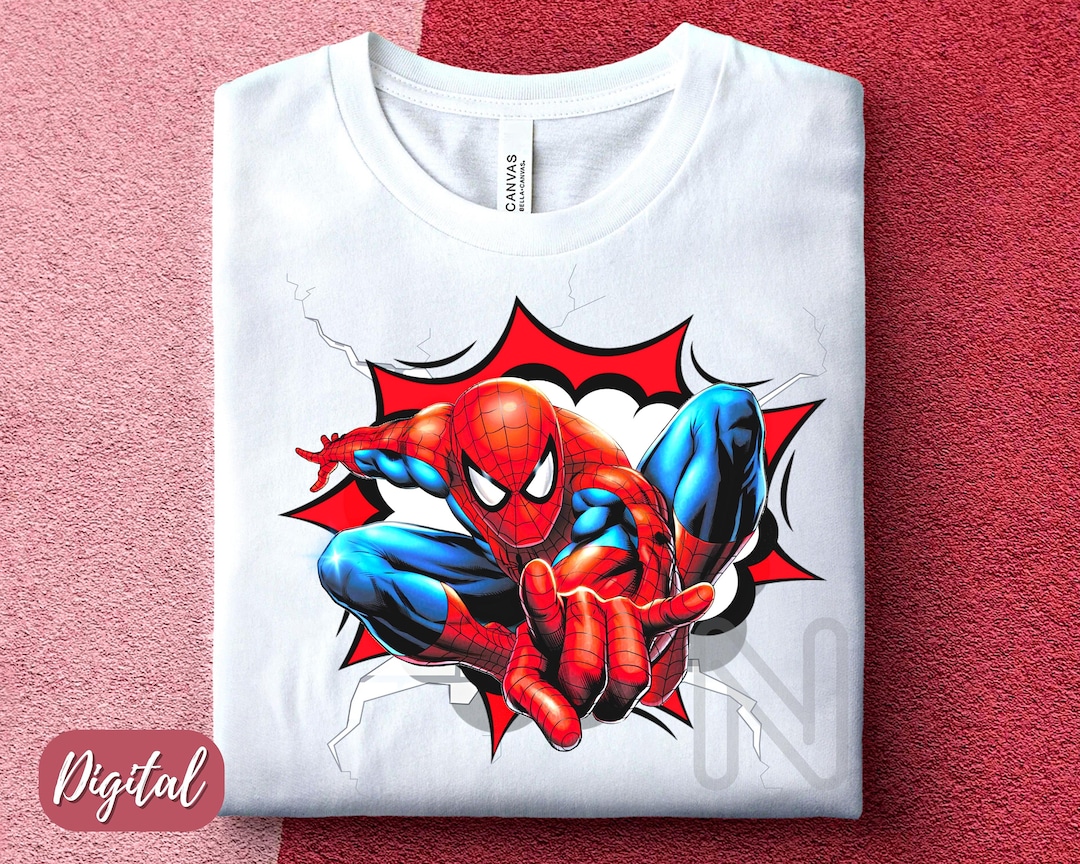 Spider-man Sublimation PNG, Marvel Spiderman Birthday Shirt, Kids ...