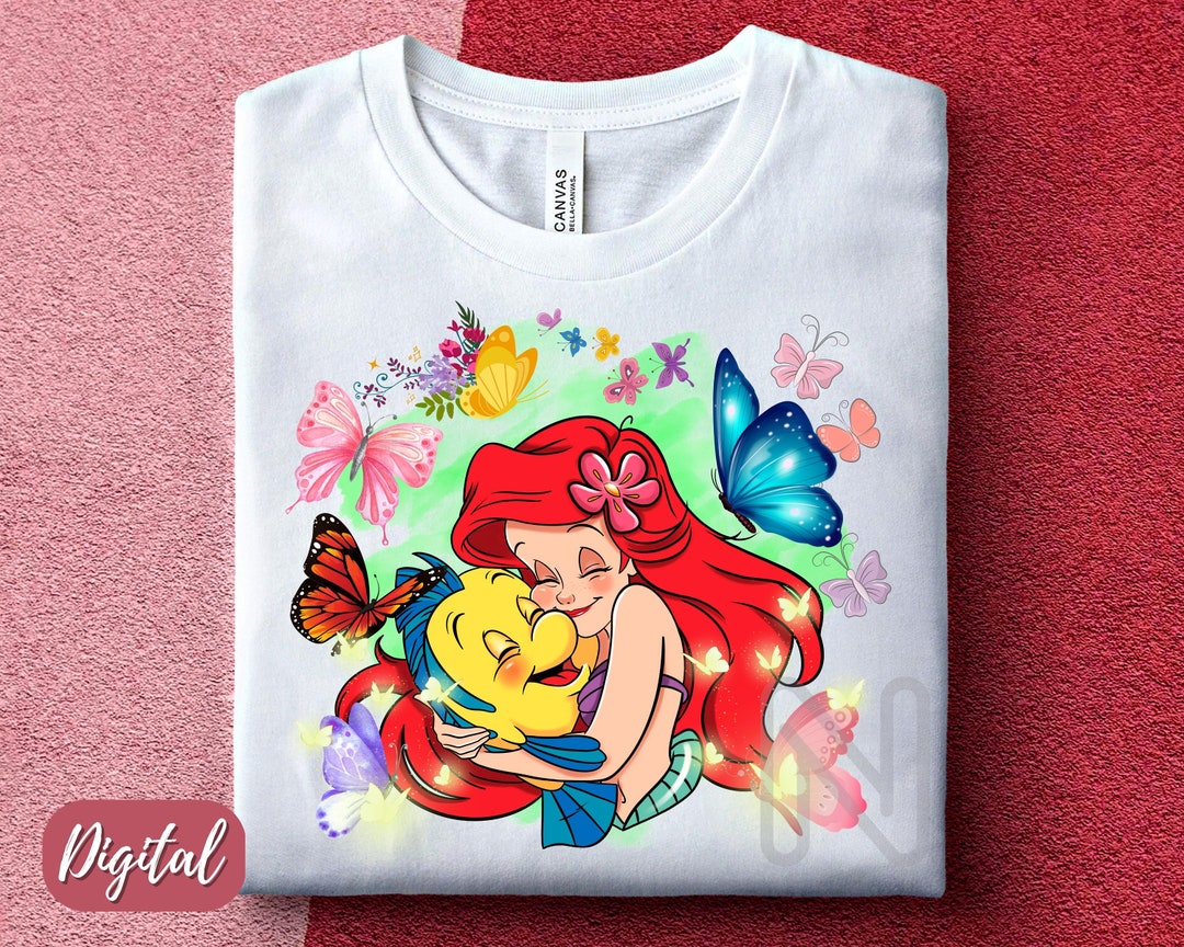 Little Mermaid Sublimation PNG, Mermaid Ariel, Underwater, Princess ...