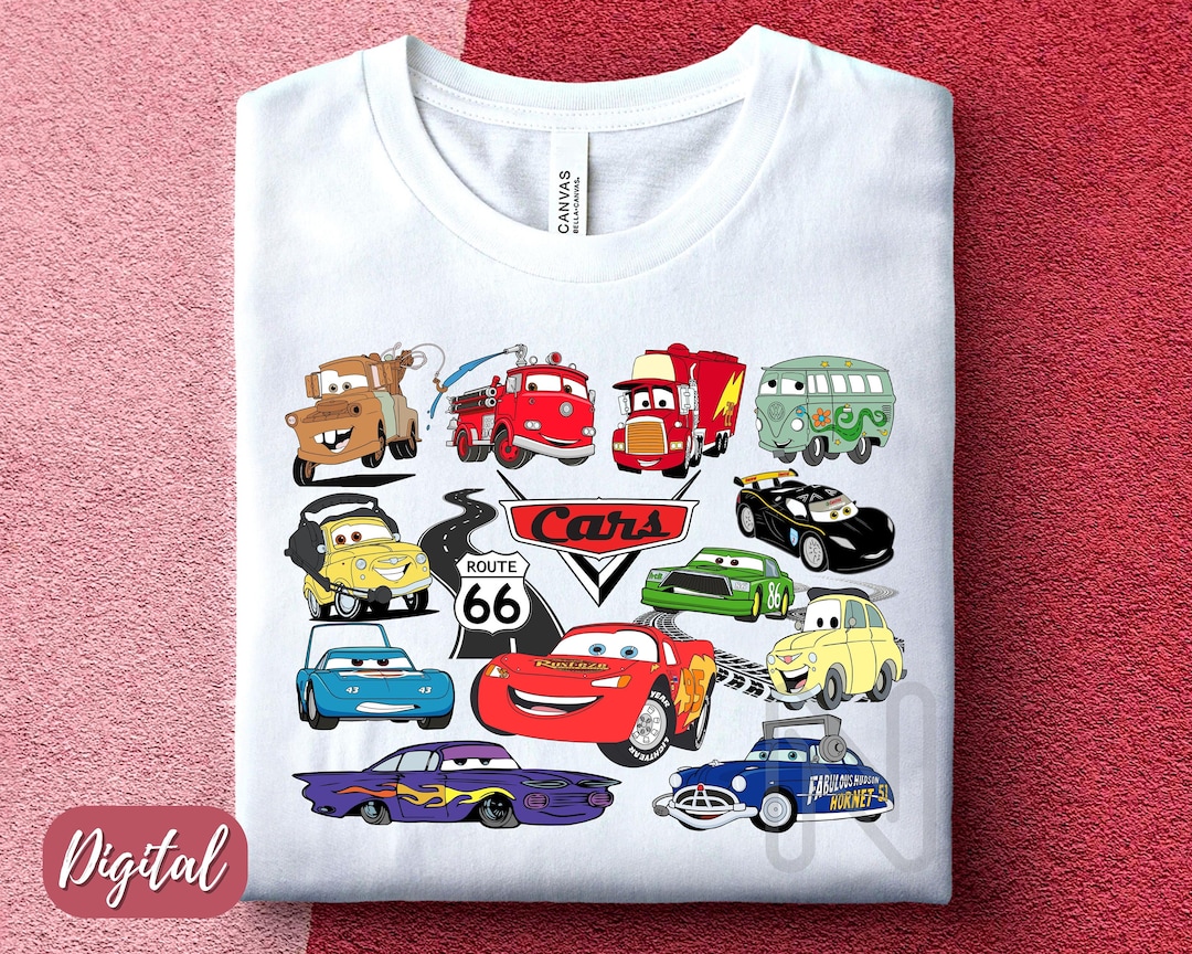 Cars Sublimation PNG, Lightning Mcqueen, Cars Tshirt Designs, Kids ...