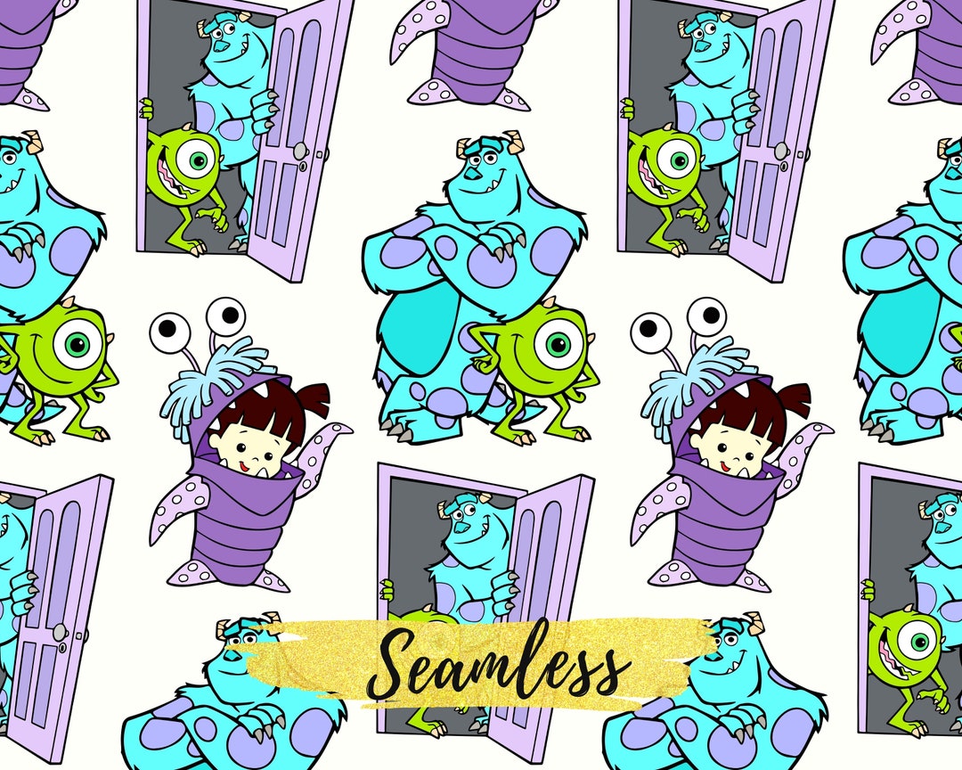 Monsters Seamless Papers Monsters Inc Digital Papers Sully - Etsy