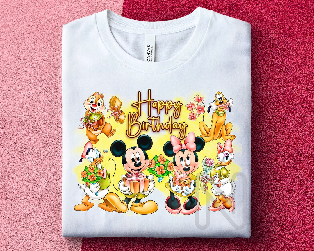 Mickey Birthday Sublimation PNG, Mickey Mouse Party T-shirt, Heat ...